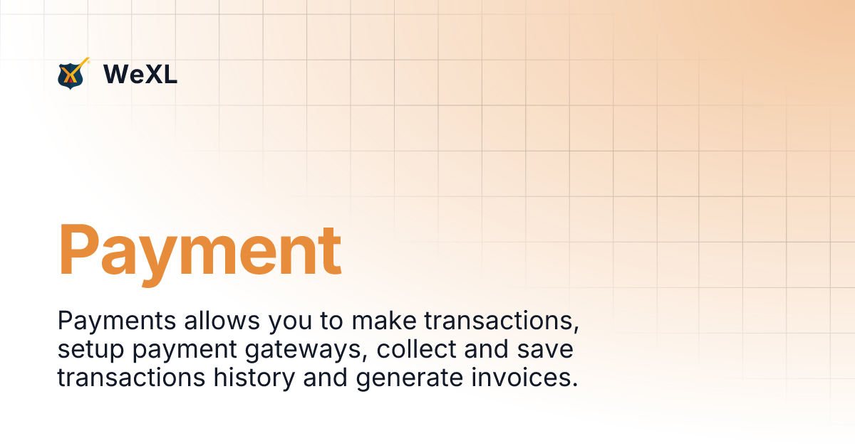 Payment | WeXL