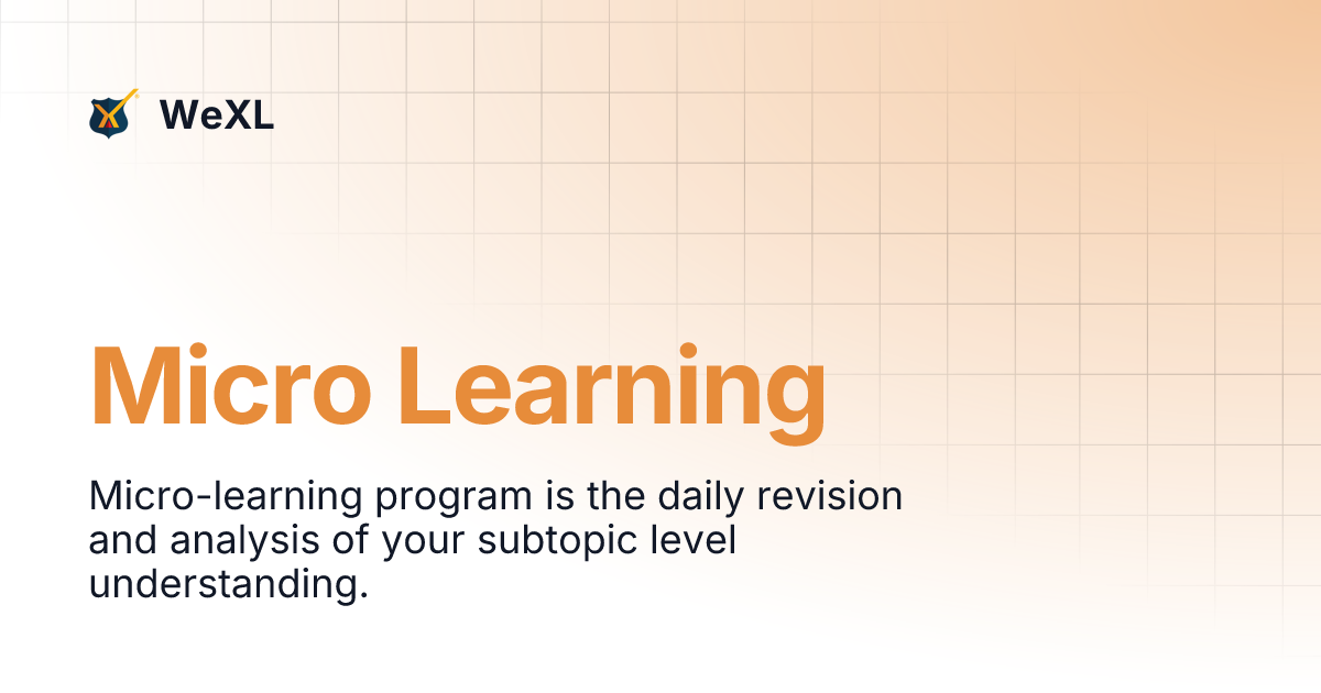 Micro Learning | WeXL
