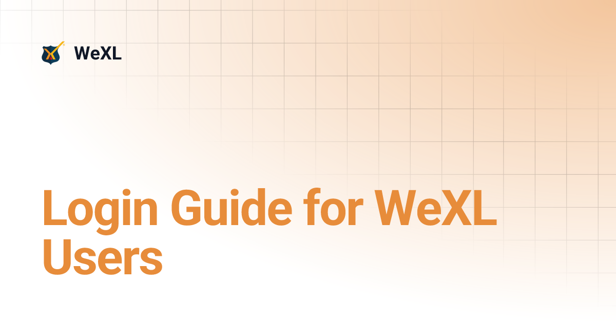 Login Guide for WeXL Users | WeXL