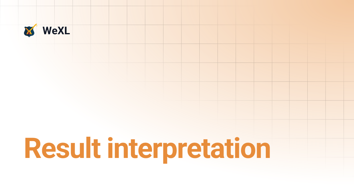 Result interpretation | WeXL