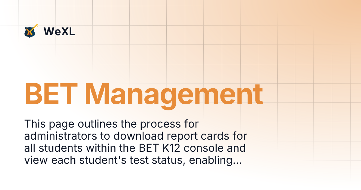 BET Management | WeXL