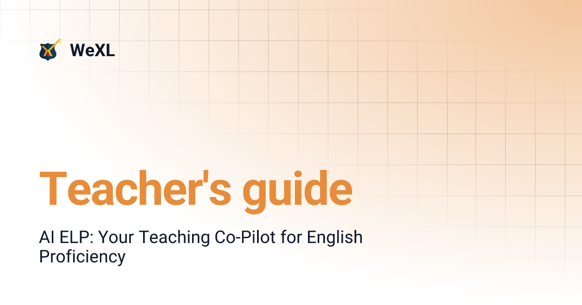 Teacher's guide | WeXL